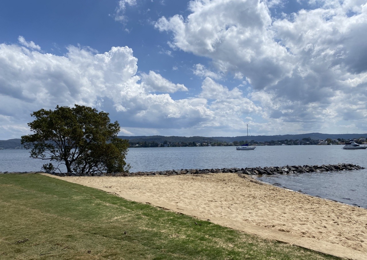 Green Point Foreshore Reserve, Beach and Park - Playing in Puddles